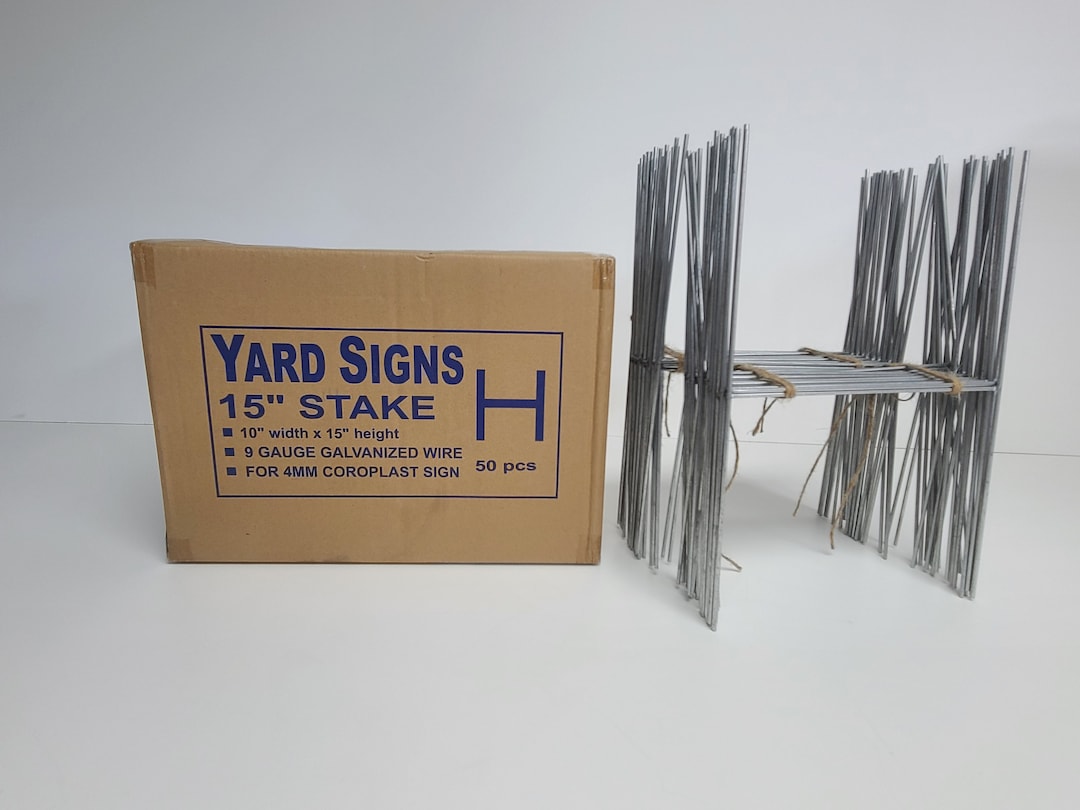 Pack of 10 10"x"15 H Wire Stand/stake/sign Holders for Yard Signs, Lawn ...