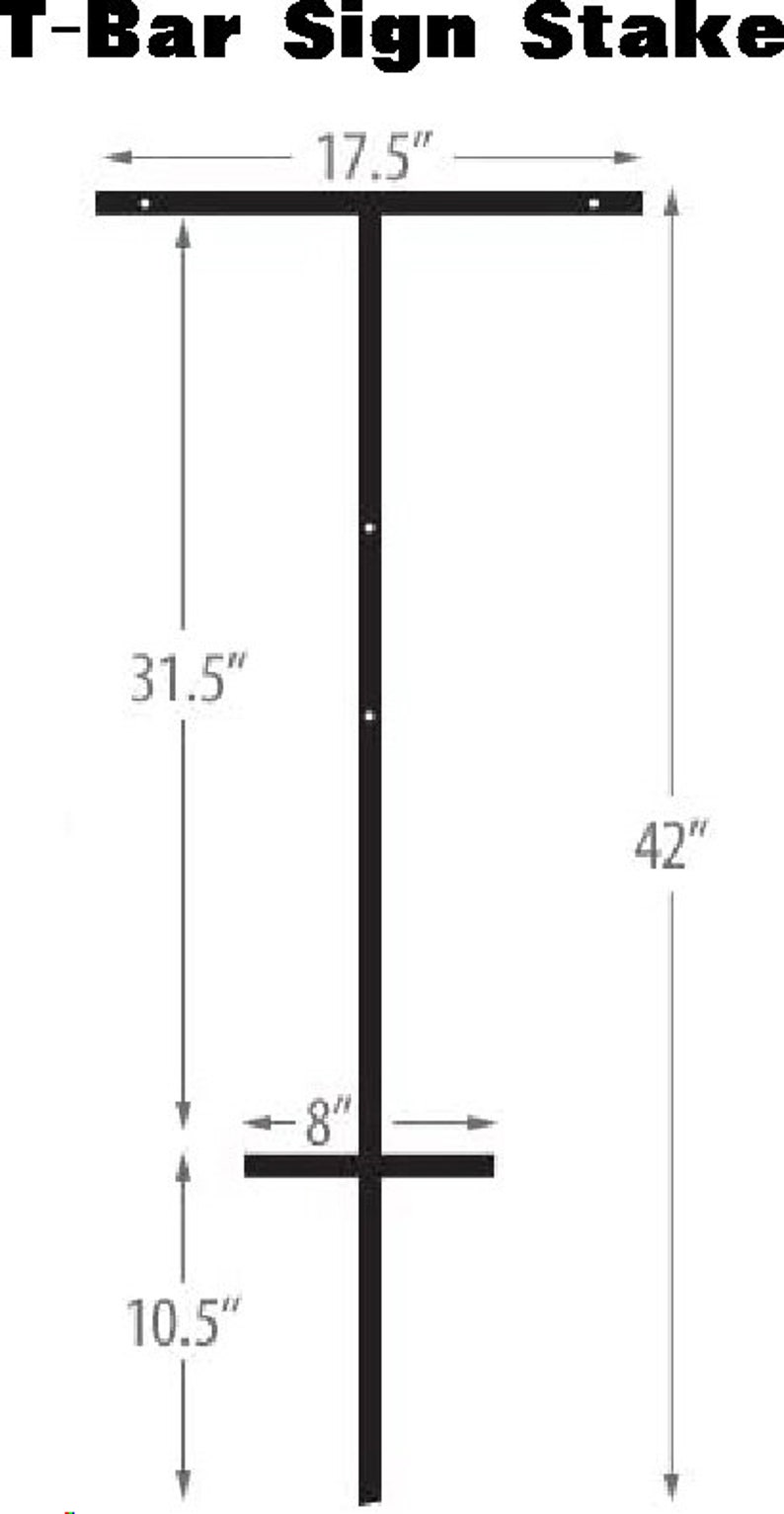 TBAR Stake 10 Pack T-bar Sign Stakes 42'' Heavy Duty - Etsy
