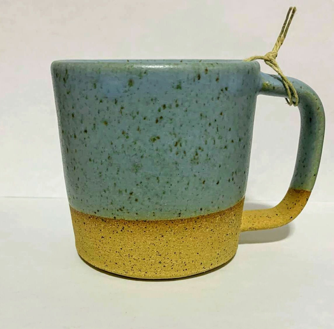 Dip Mug Light Blue Blue or Royal Blue. Speckled Clay. | Etsy