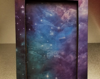 Galaxy Hand-painted Picture Frame for 4x6 Photo - Etsy