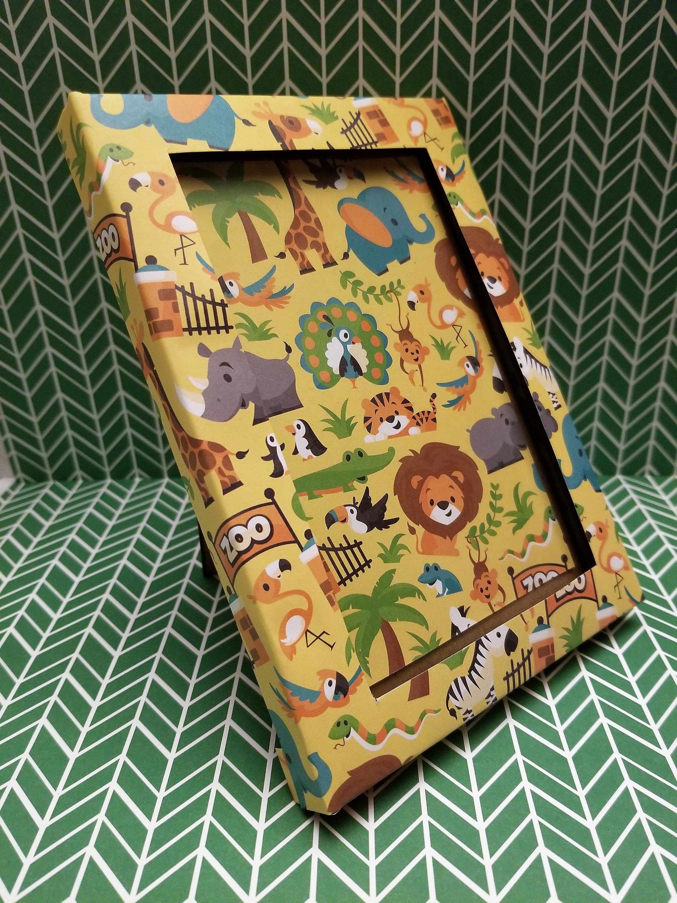 Zoo Animals Safari Fun Picture Photo Frame 4x6 5x7 Frames Craft ...