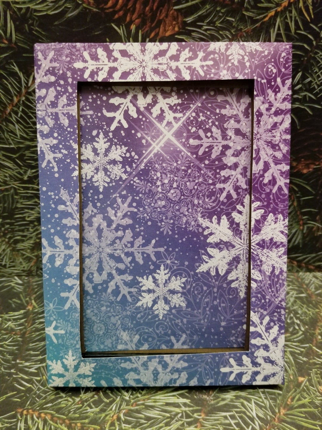 Holiday Magic Snowflakes Picture Frame - Etsy