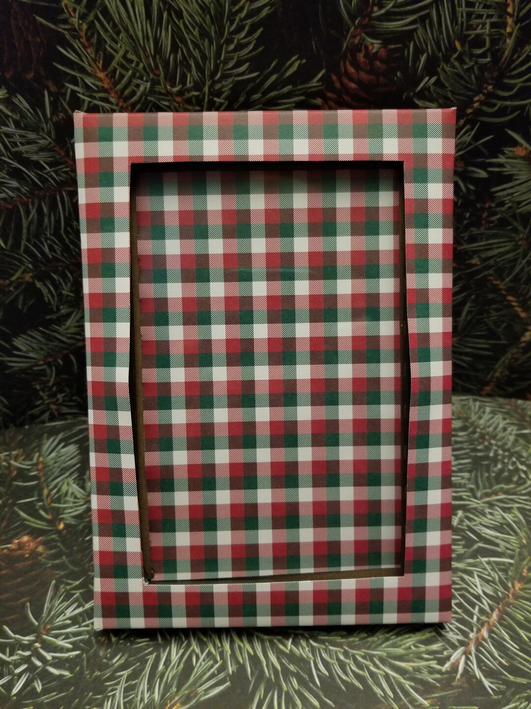 Christmas Buffalo Check Picture Photo Frame 4x6 5x7 - Etsy
