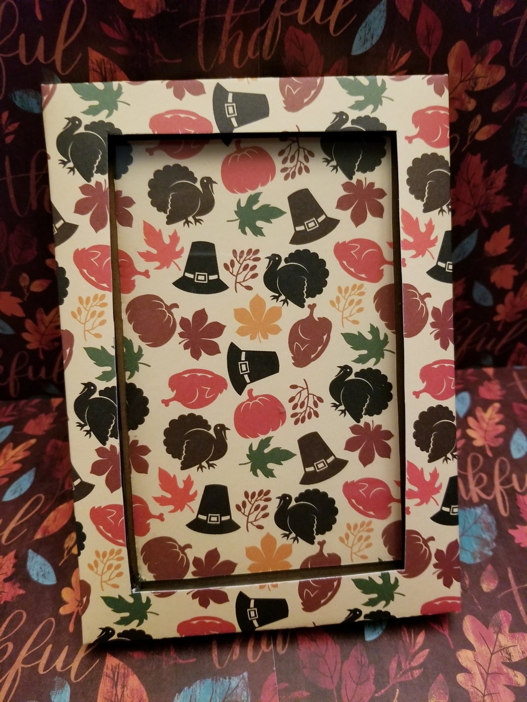 Thanksgiving Shapes Turkey Picture Frame - Etsy