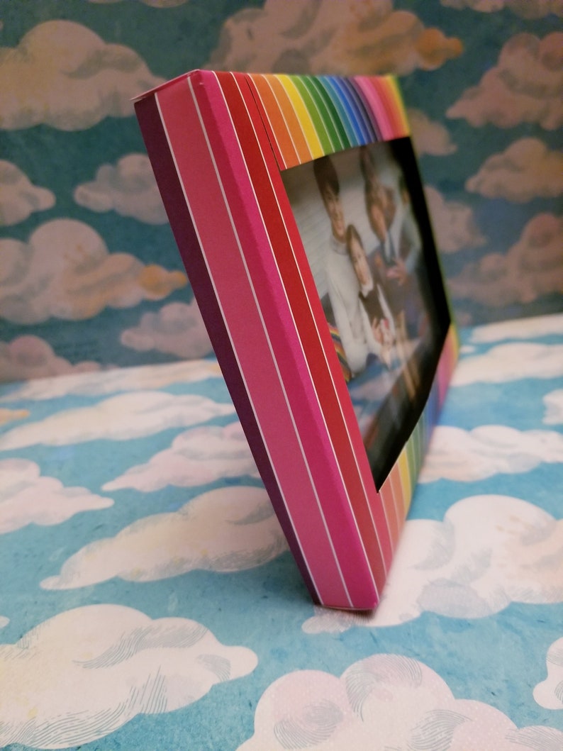 Pride Rainbow Stripe LGBTQ Picture Photo Frame - Etsy