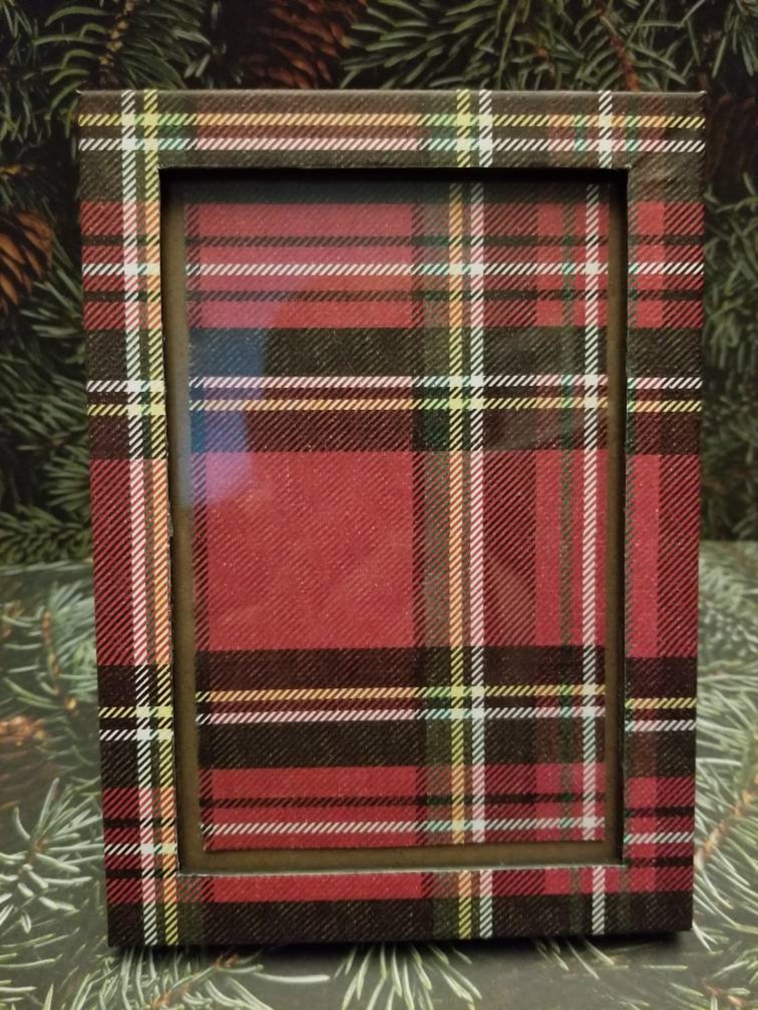 Tartan Red Plaid Christmas Picture Photo Frame 4x6 5x7 - Etsy