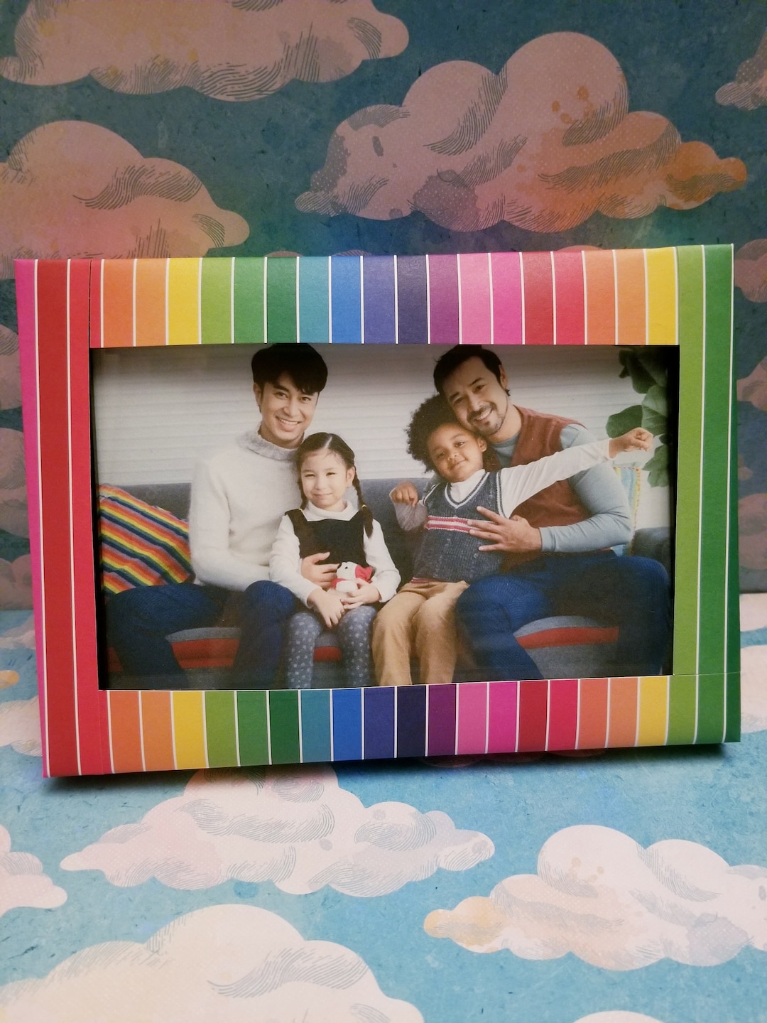 Pride Rainbow Stripe LGBTQ Picture Photo Frame - Etsy