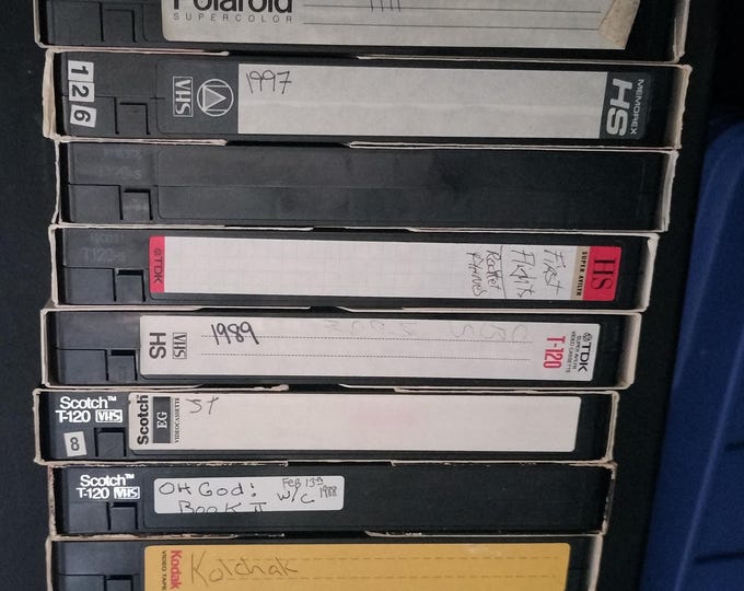 Sold as Blank (14) VHS Tapes Lot With All Commercials Various TV Local ...