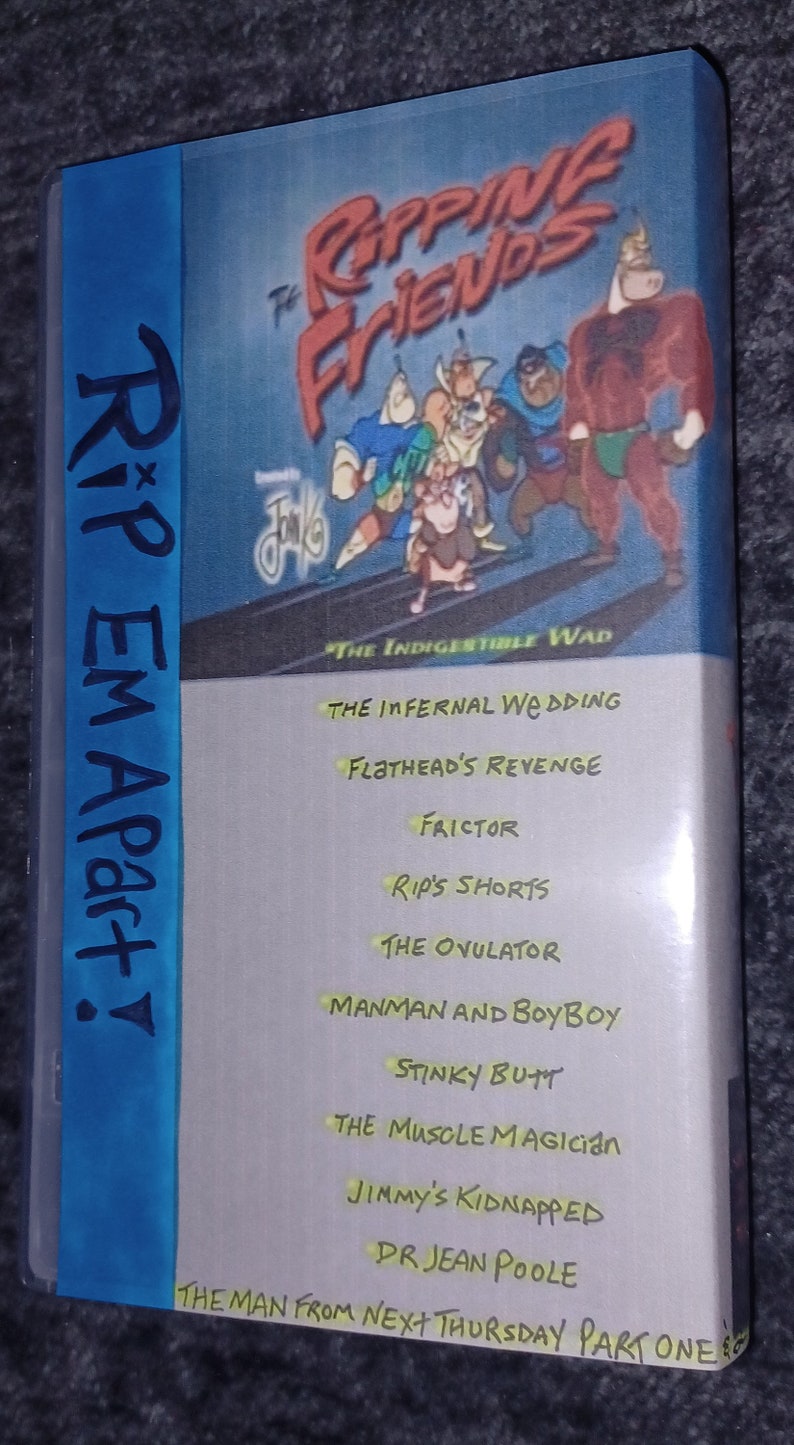 VHS Ripping Friends Adult Swim Series - Etsy