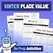 Winter Place Value Worksheets | Hundreds, Tens, Ones — 1st, 2nd, 3rd ...