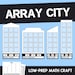 Array City Math Craft | 2nd, 3rd, 4th Grade Multiplication Arrays ...