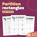 Partition Rectangles Worksheets | 2nd Grade Math Centers and Geometry ...