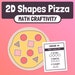 2d Shapes Pizza Craft 2d Shapes Activity, 2d Shapes Center Kindergarten ...