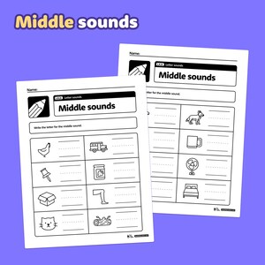 Letter Sounds Worksheets & Centers | Kindergarten Phonics: Beginning ...