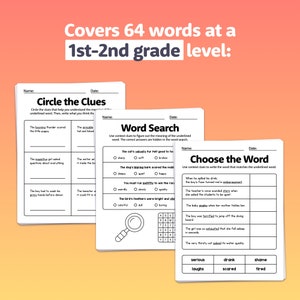 2nd Grade Context Clues Worksheets | 2nd Grade Reading Comprehension ...