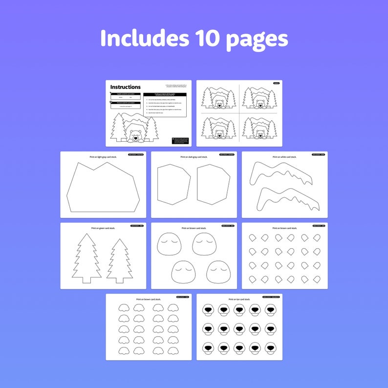 Hibernation Craft | Winter Science Activity, Hibernating Bear Craft for ...