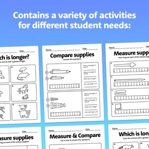 Measuring Length Worksheets | 1st Grade Length, 2nd Grade Length ...