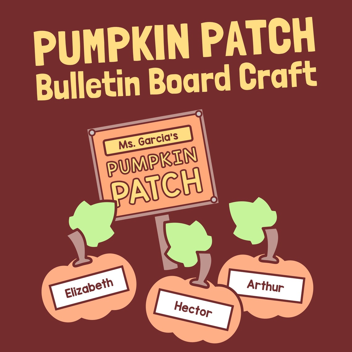 Fall Bulletin Board Idea | Kindergarten, 1st, 2nd Grade Pumpkin ...