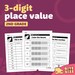 3 Digit Place Value Worksheets | 2nd Grade Hundreds, Tens, and Ones ...