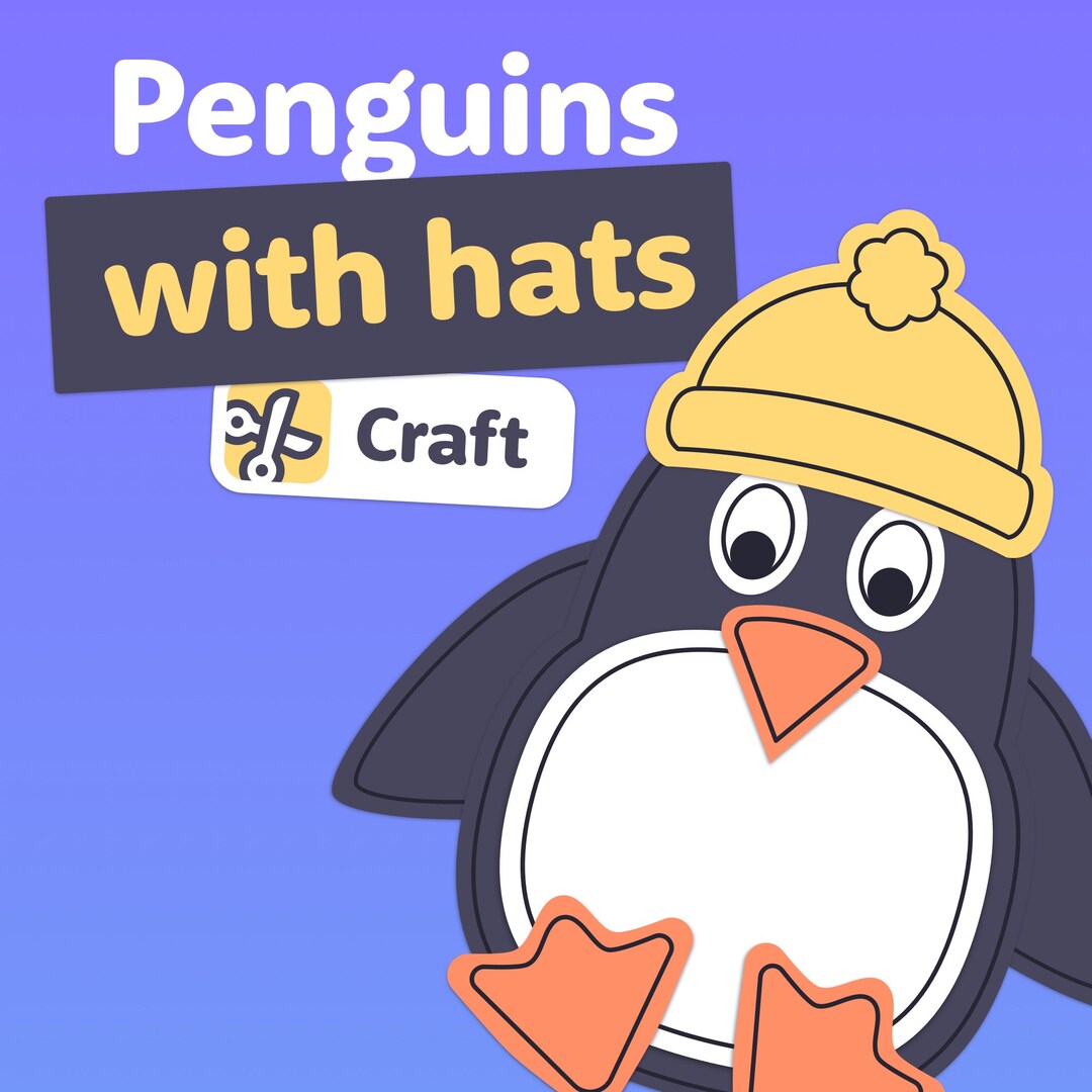 Penguin Craft | Winter Fine Motor Skills Activity For christmas ...
