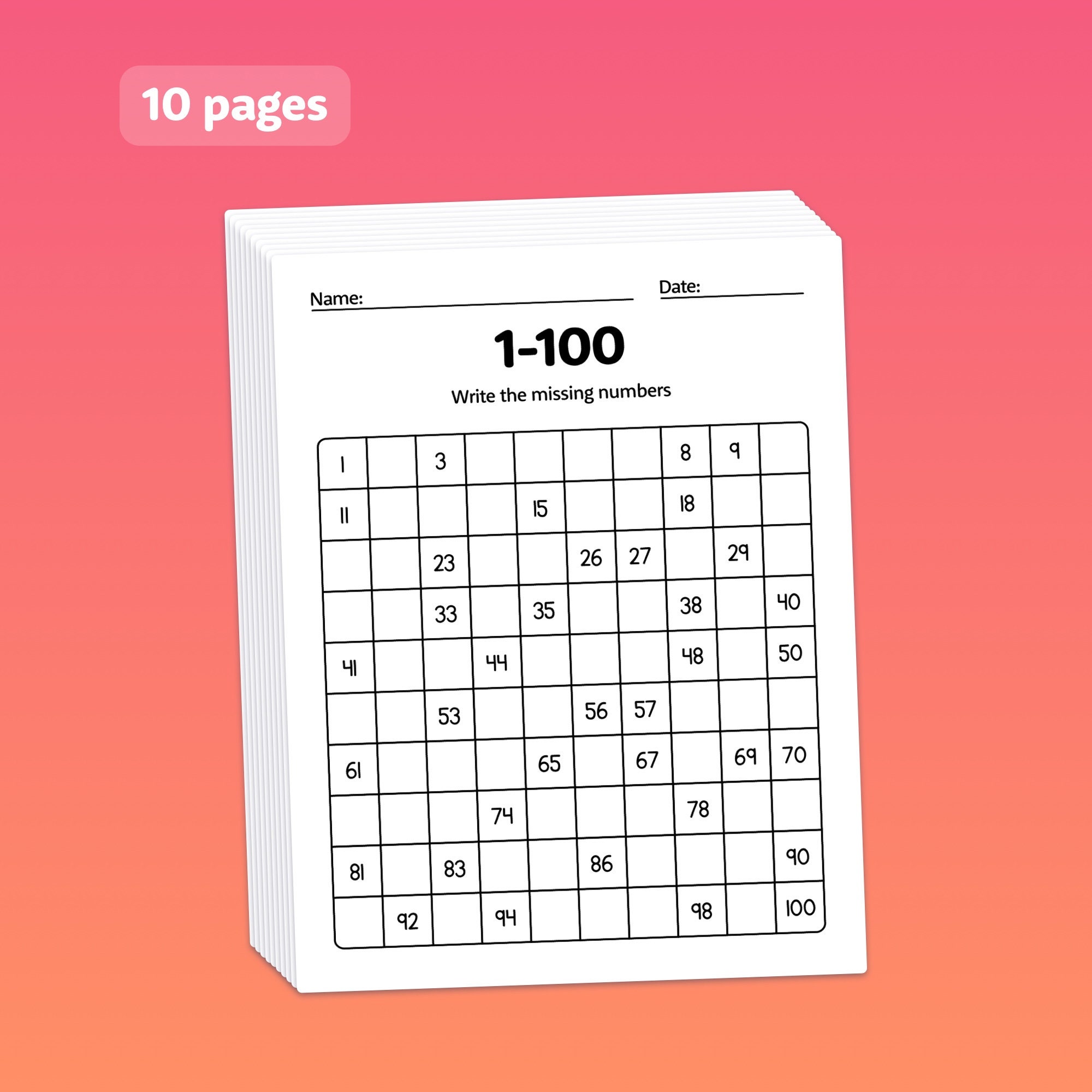 Read and Write Numbers to 1000 Worksheets | 1st & 2nd Grade Writing to ...