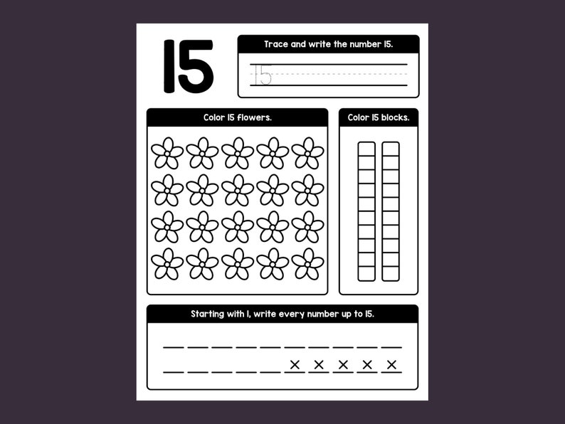 Teen Number Worksheets | Kindergarten, 1st, 2nd Grade Teen Number ...