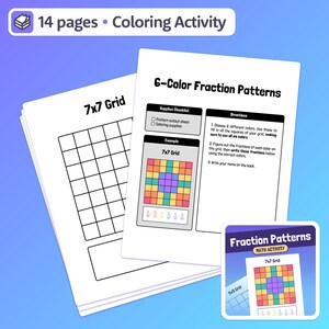 No Prep Fractions Bundle 2nd, 3rd, 4th Grade Fraction Worksheets ...