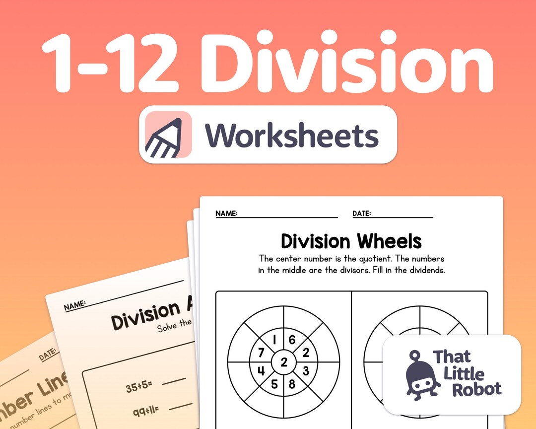 No Prep Division Worksheets 2nd 4th 3rd Grade Division - Etsy