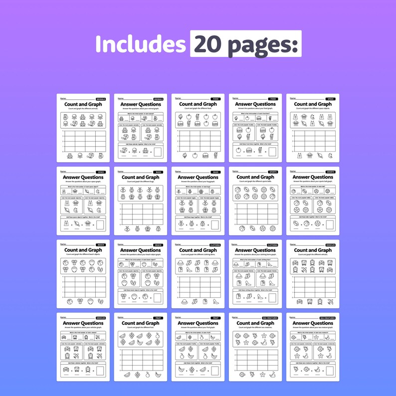 Bar Graph Worksheets | 1st Grade Graphs, 2nd Grade Graphs, Analyzing ...
