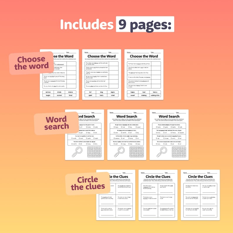 2nd Grade Context Clues Worksheets | 2nd Grade Reading Comprehension ...