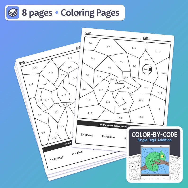 Addition to 10 Bundle | Kindergarten Addition, 1st Grade Addition ...