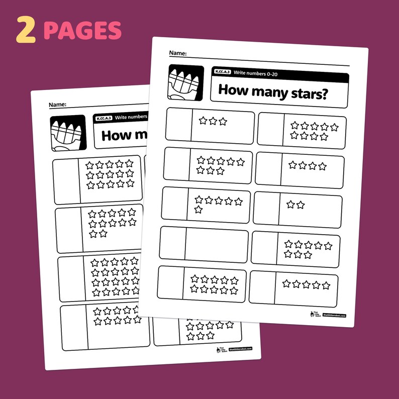Write Numbers 0-20 Worksheets Kindergarten Math Centers, Teen Number ...