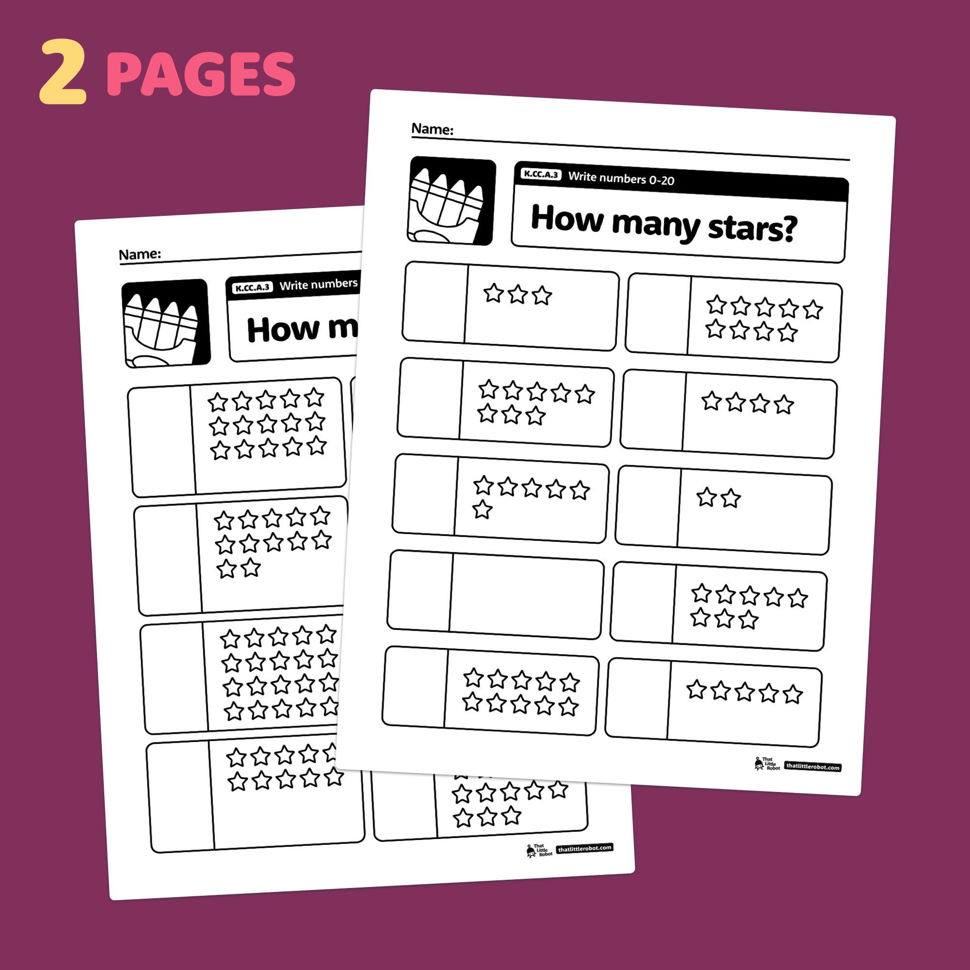 Write Numbers 0-20 Worksheets Kindergarten Math Centers, Teen Number ...