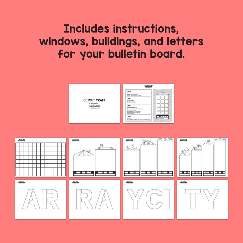 Halloween Array City Math Craft | 2nd, 3rd, 4th Grade Multiplication ...