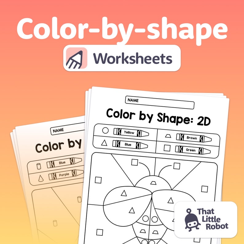No Prep 2D and 3D Shapes Worksheets | Kindergarten, 2nd, 1st Grade Math ...