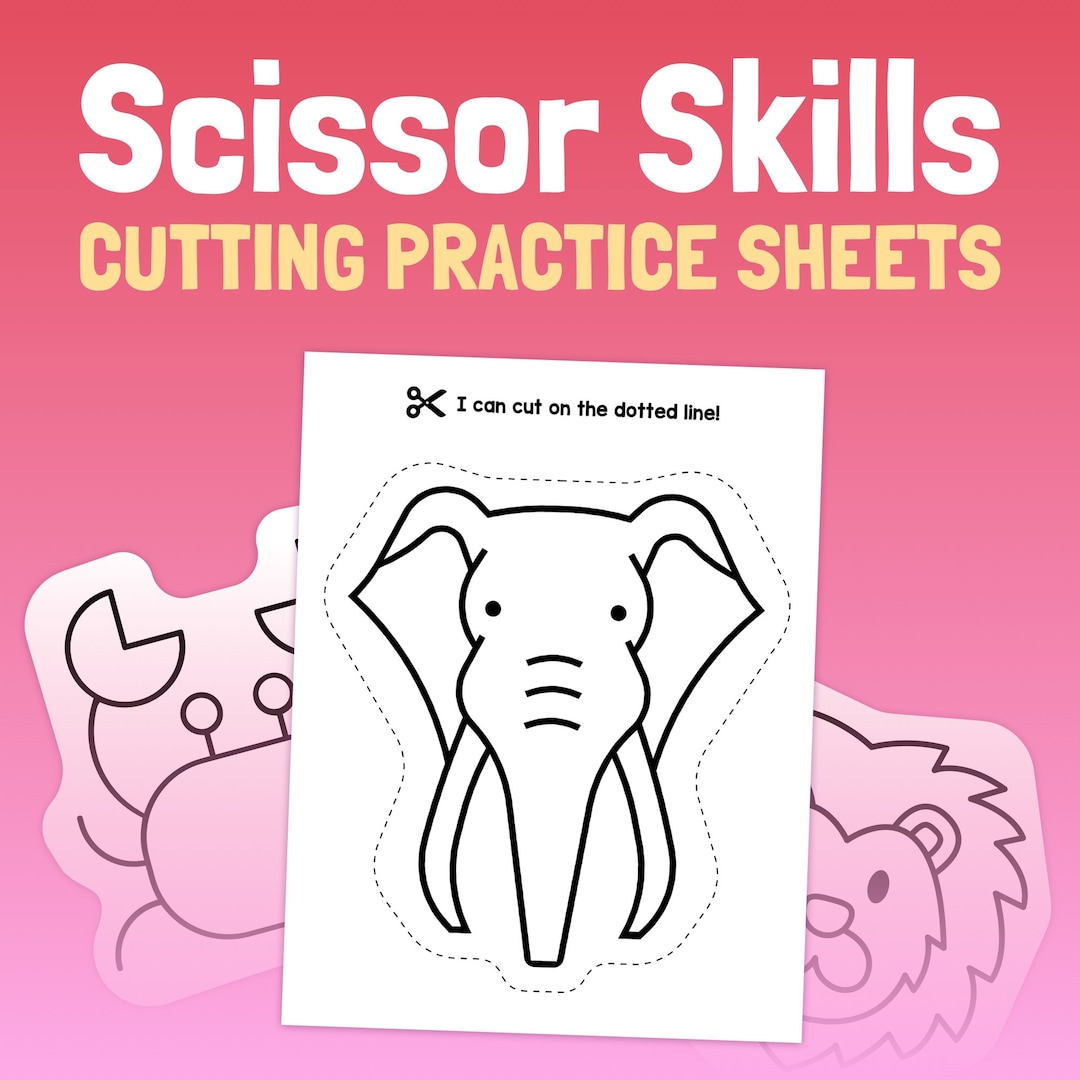 Scissor Skills Activity | Cutting Practice, Kindergarten Fine Motor ...