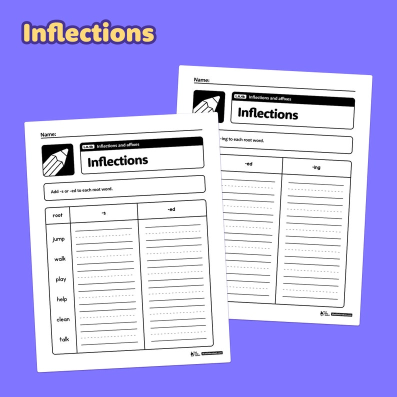 Inflections and Affixes Worksheets & Activities | Kindergarten Prefixes ...