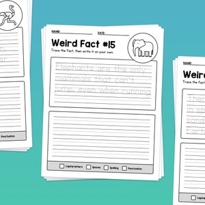 No Prep Handwriting Worksheets | 1st, 2nd, 3rd, 4th Grade Handwriting ...