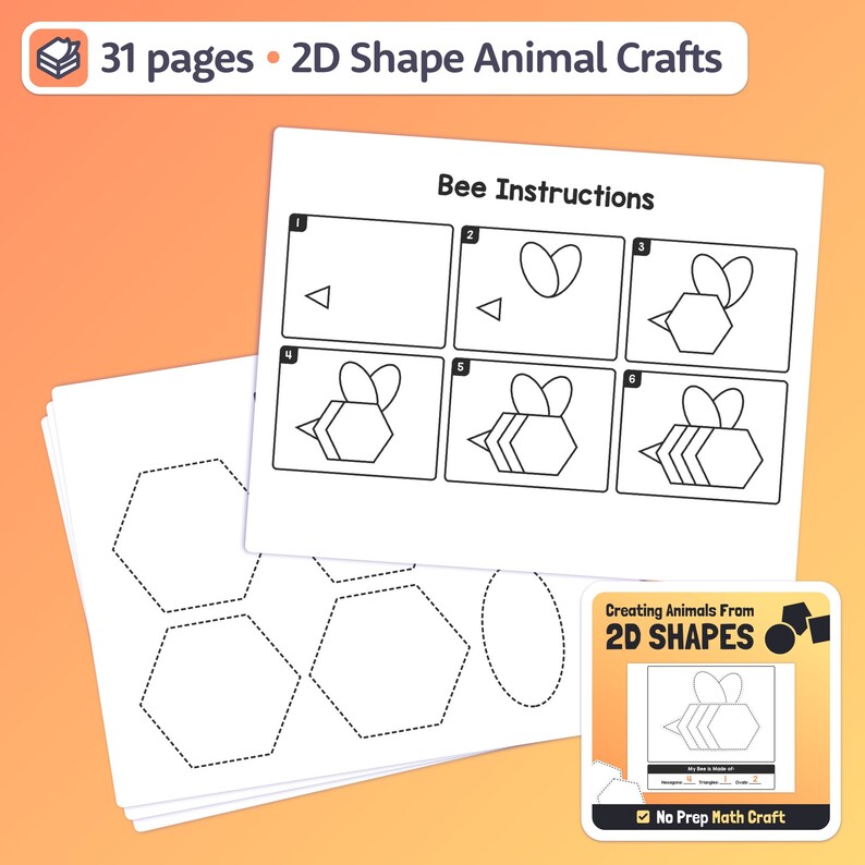 No Prep 2D & 3D Shapes Bundle | 1st, 2nd, 3rd Grade 3D and 2D Shape ...