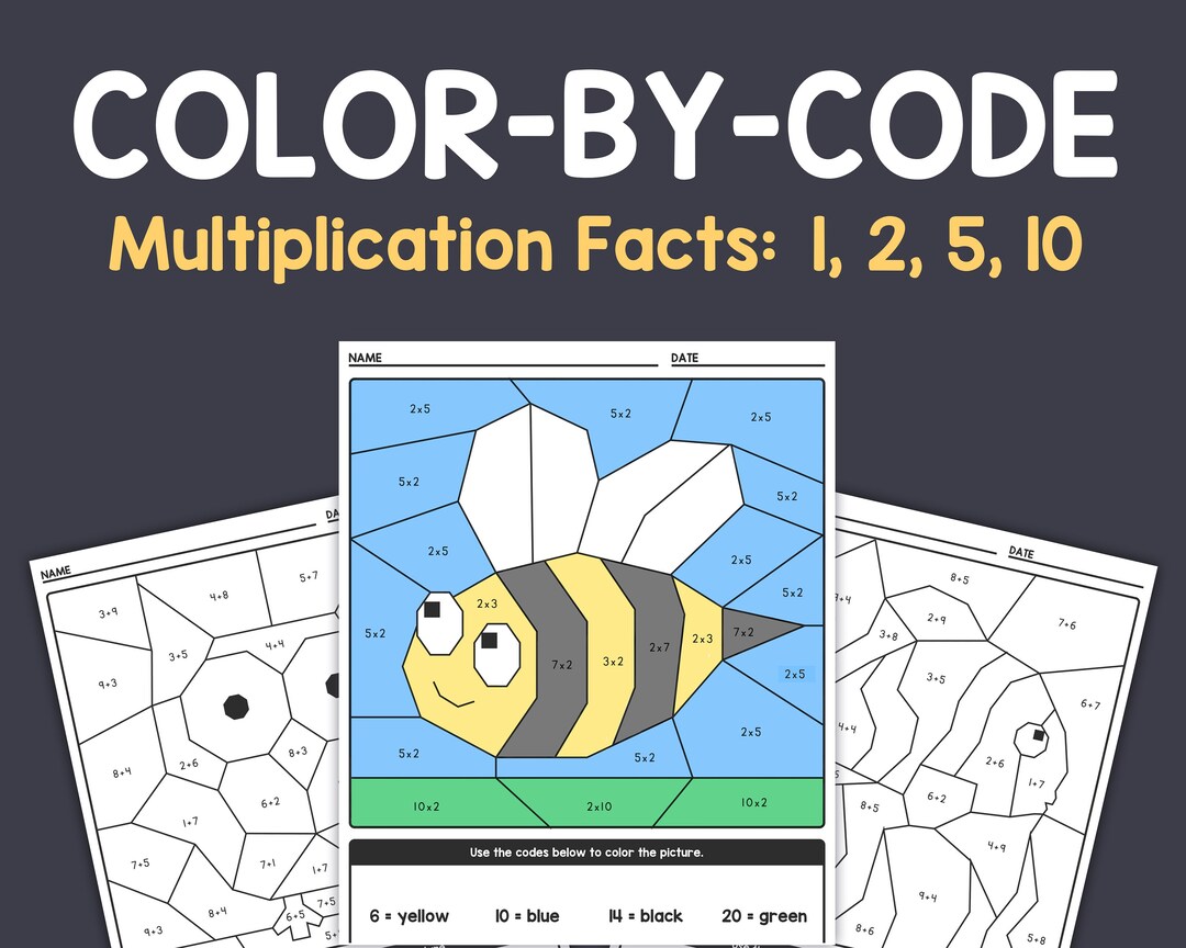 Multiplication Facts Worksheets 1st 2nd 3rd Grade Math - Etsy