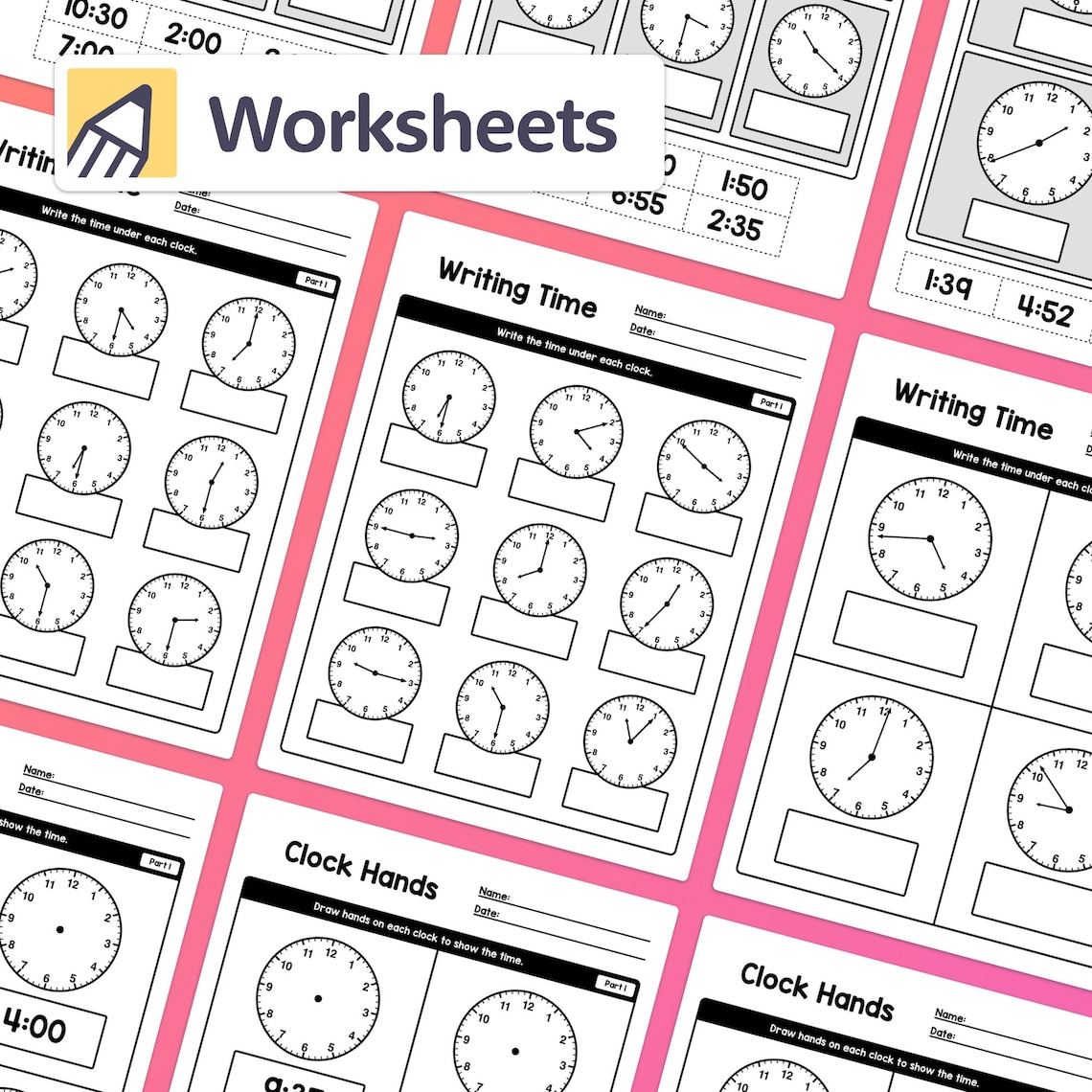 No Prep Reading Analog Clocks Unit | 1st, 2nd, 3rd Grade Telling Time ...