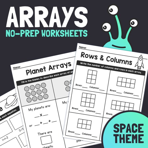 Arrays Worksheets