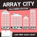 Halloween Array City Math Craft 2nd, 3rd, 4th Grade Multiplication ...