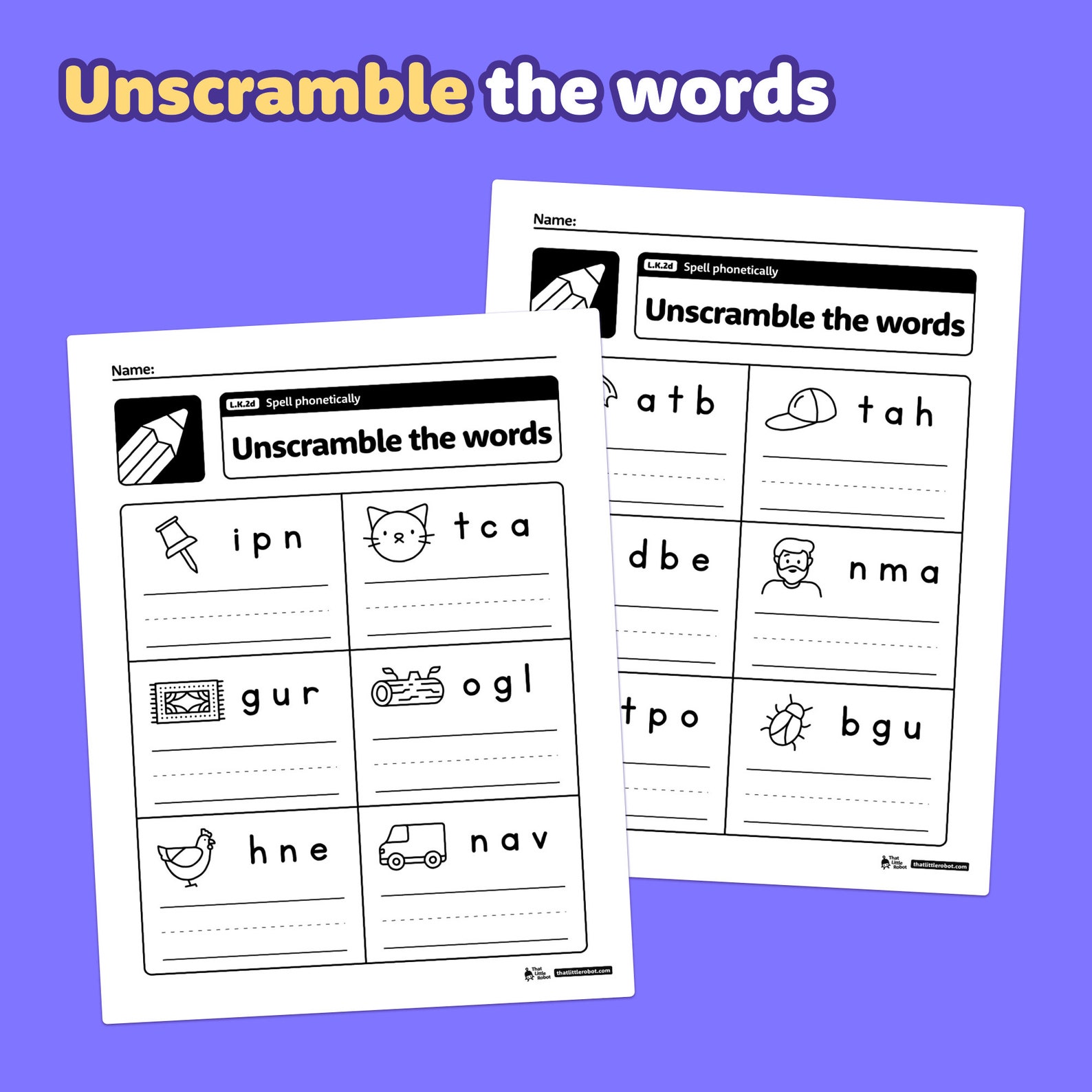 Spell Phonetically Worksheets & Activities | Kindergarten CVC Words and ...