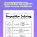 Beginner Prepositions Practice 1st & 2nd Grade Preposition Worksheets ...