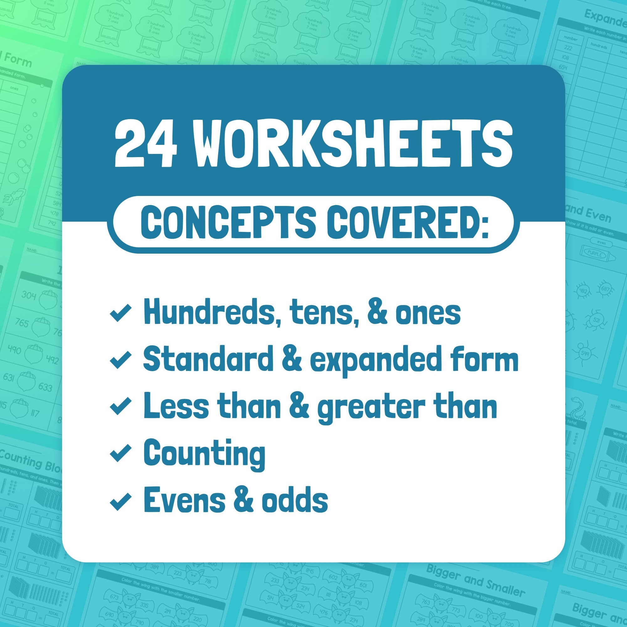 No Prep Spring Place Value Worksheets 1st 3rd 2nd Grade - Etsy