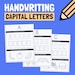 Handwriting Capital Letters Worksheets | Kindergarten ELA & ESL ...
