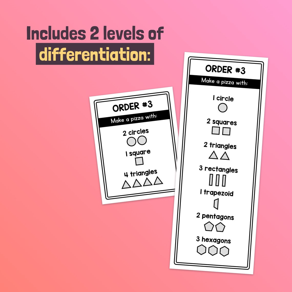 2d Shapes Pizza Craft | 2d Shapes Activity, 2d Shapes Center ...