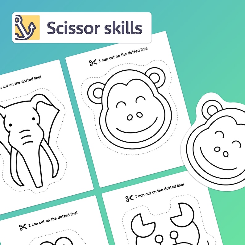 No Prep Fine Motor Skills Unit | Kindergarten, 1st, 2nd Grade Scissor ...