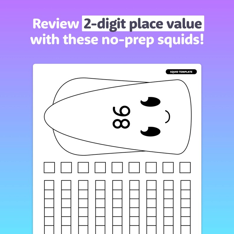 2 Digit Place Value Craft Activity | 1st & 2nd Grade Math Center, Tens ...